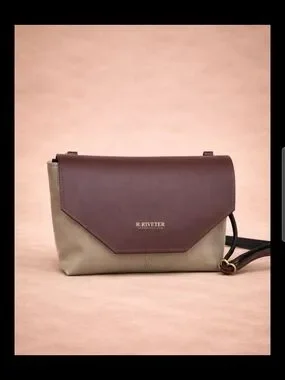 R. Riveter | Bags | R Riveter Patton Brown Green Leather Womens ...